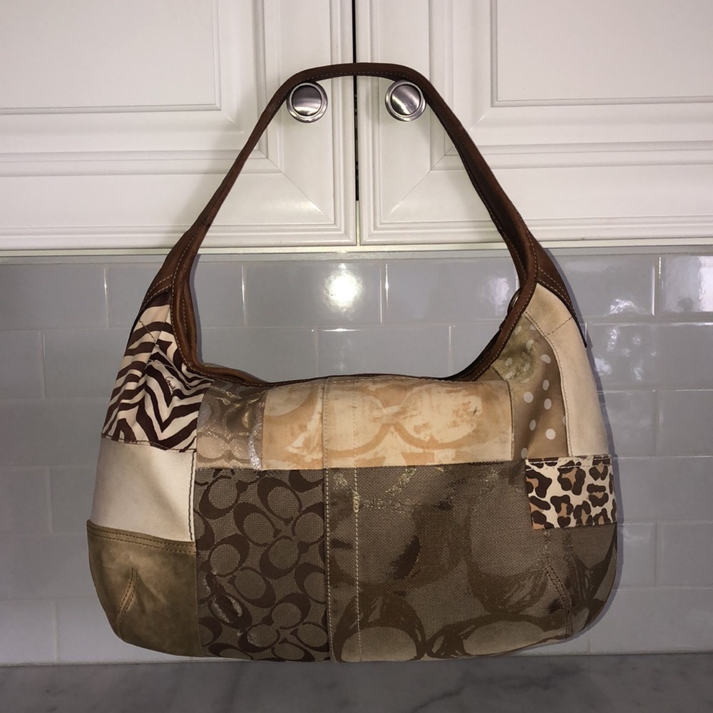 Coach Ergo Signature Patchwork Hobo Shoulder Bag - Gem